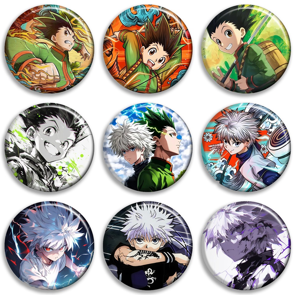 Anime Hunter X Hunter Killua Zoldyck Gon Hisoka Badge Button Brooch ...