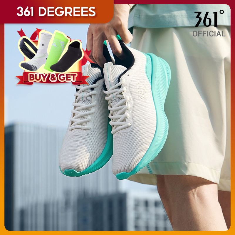361 Degree Sports Men's Soft-soled Sports Shoes Mesh Breathable Shock-absorbing Lightweight ...