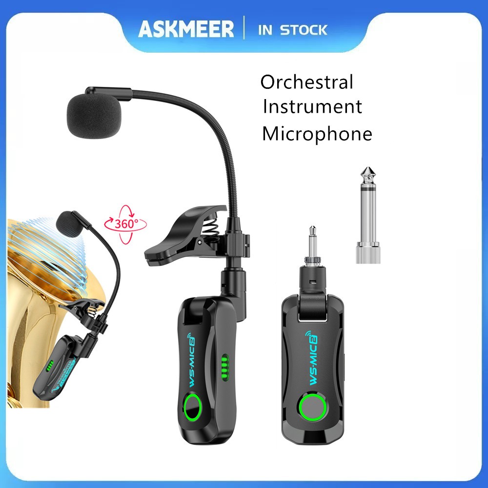 2.4G Wireless Saxophone Microphone System for Musical Studio Portable ...