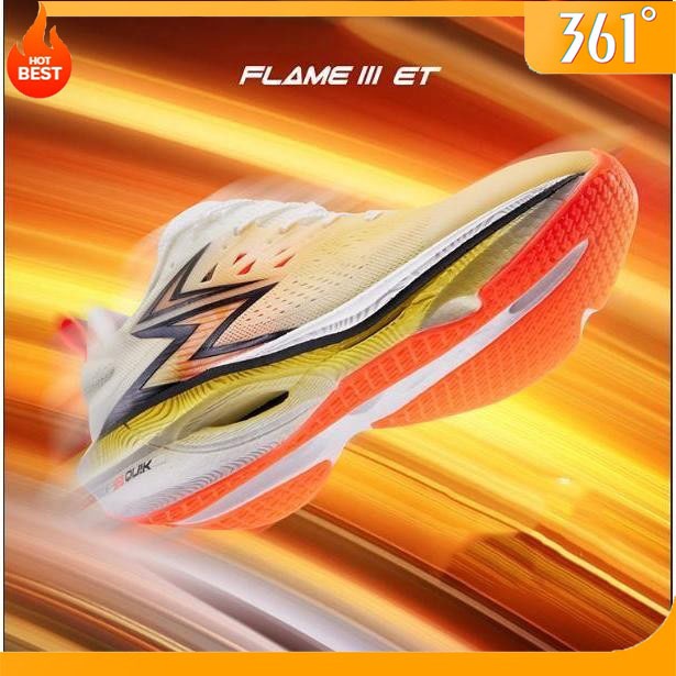 「Arrive in 1-3 Days」361 Degrees Flame 3.0 ET Men Running Shoes Shock ...