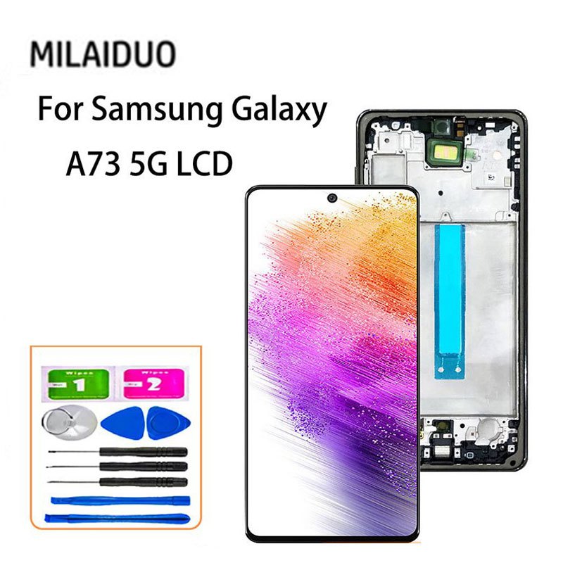 Super amoled/ AMOLED LCD for Samsung Galaxy A73 5G LCD Display Touch ...