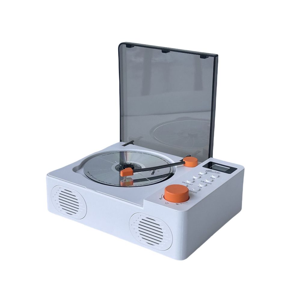 Retro CD player, new portable Bluetooth speaker, all-in-one ...