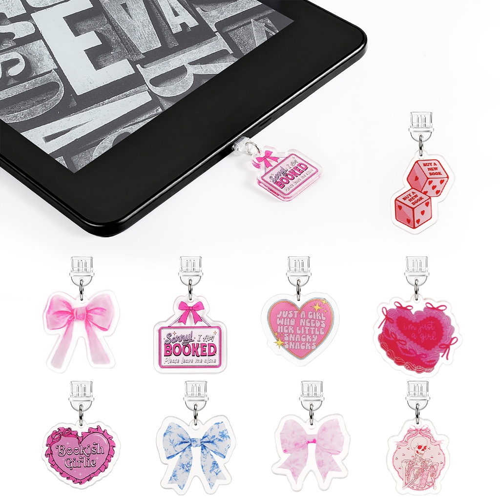 【9-Pcs】MoKo Cartoon Dust Plug Charms for Kindle,Type-C Charging Port ...