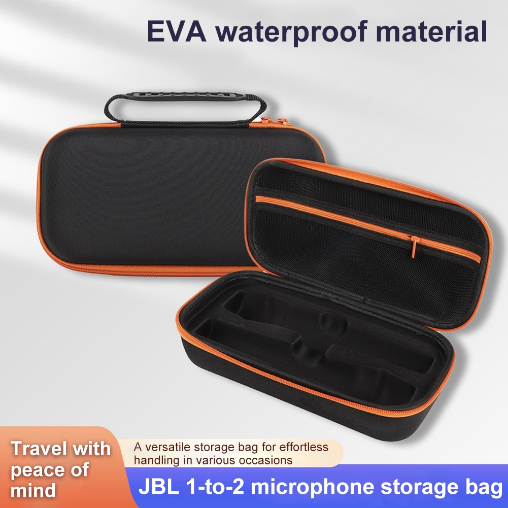 Generic Wireless Microphone Storage Case Shockproof Hard EVA Handheld ...