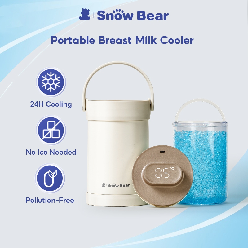 Snow Bear Portable Breast Milk Cooler for Outdoor Keep Breast Milk ...