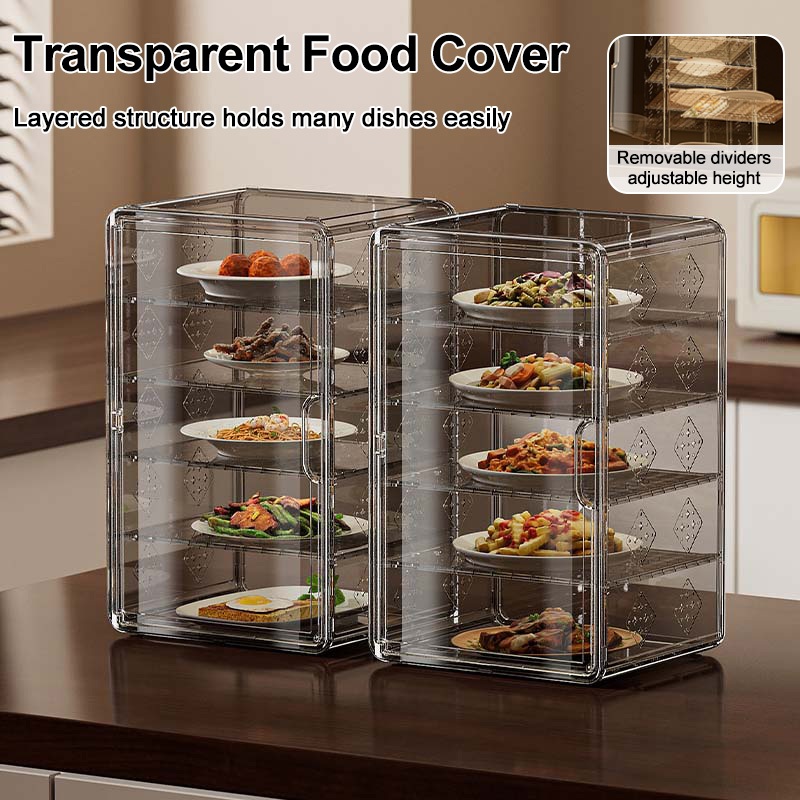 5Layer Household Food Storage Box nsulated Keeper Basket Rice Cover ...