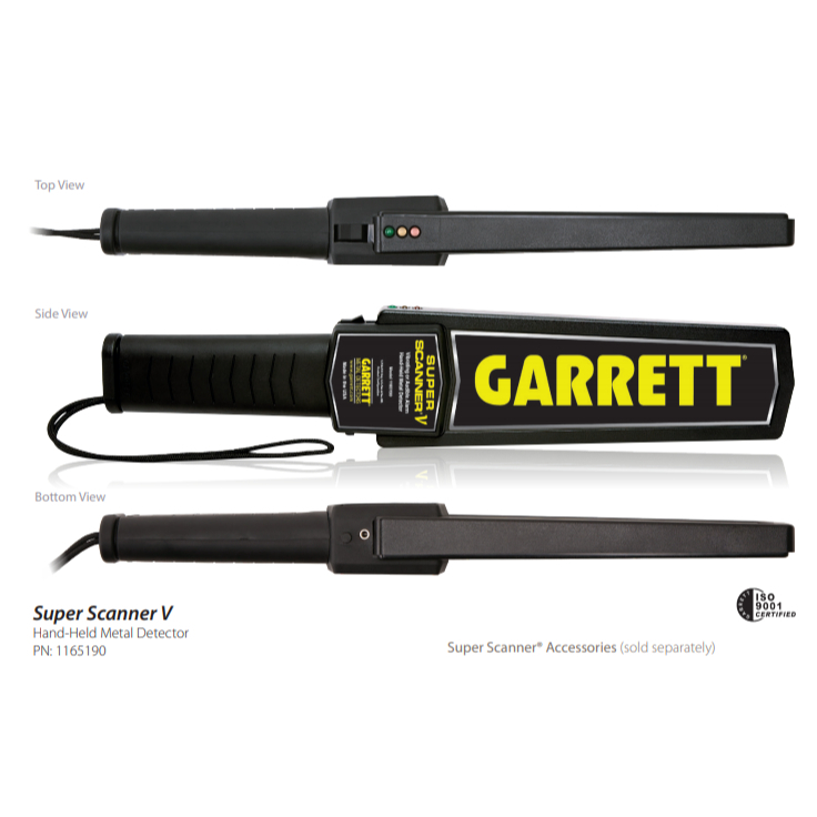 Handheld Metal Detector GARRETT High Sensitivity Airport Safety ...
