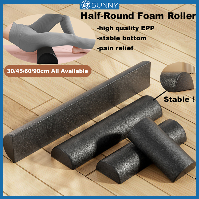 SunnyFit Foam Roller EPP Half Round Yoga Roller 30/45/60/90CM Deep ...