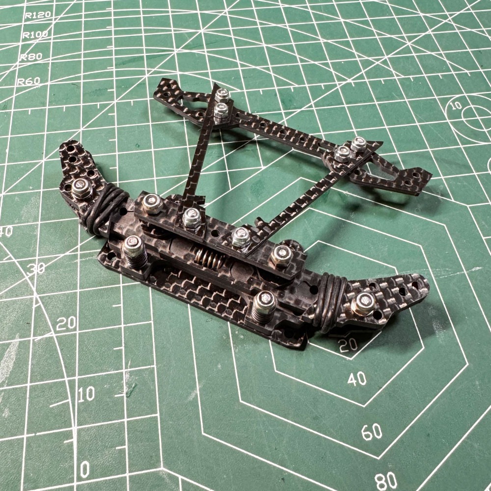 homemade MINI 4WD car carbon setting for MS/MSL chassie spring sliding ...