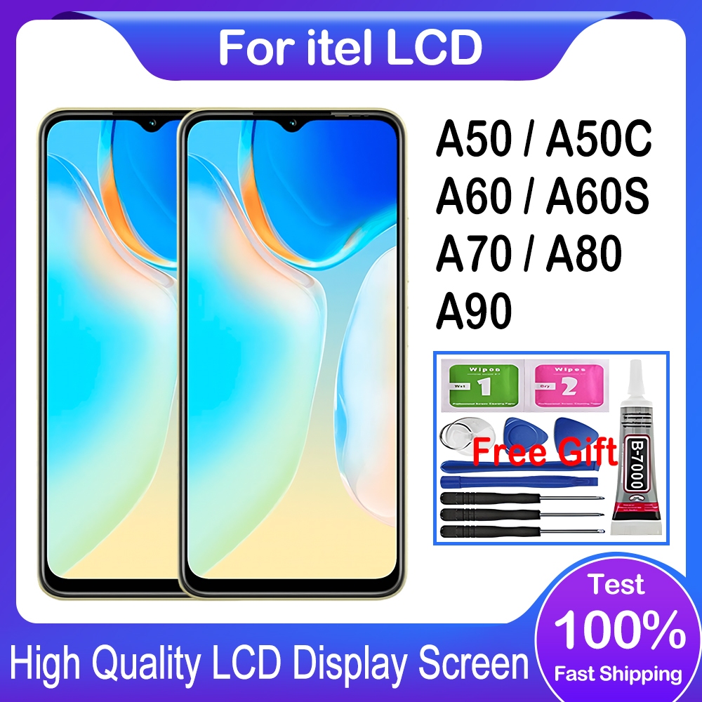 For itel A50 A50C A60 A60s A70 A80 A90 LCD Display Touch Screen ...