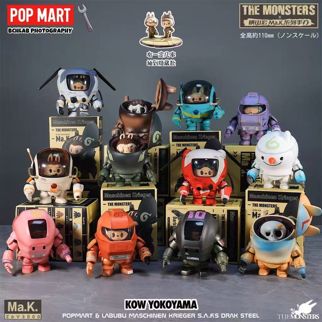 Pop Mart Labubu Yokoyama Ma.K Series Chiyan Snowman Mecha Figure Car ...
