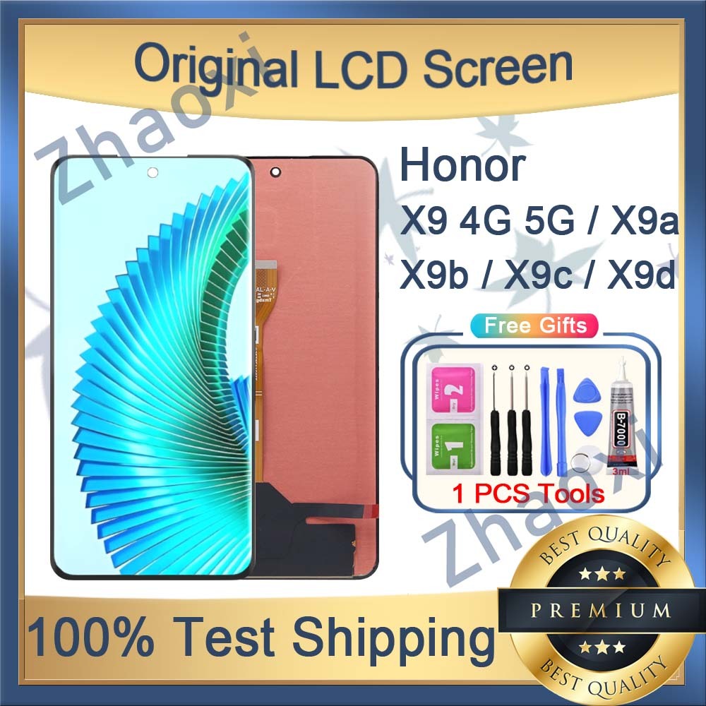 Original AMOLED Honor X9 4G 5G X9a X9b X9c X9d 5G LCD Screen With Frame ...