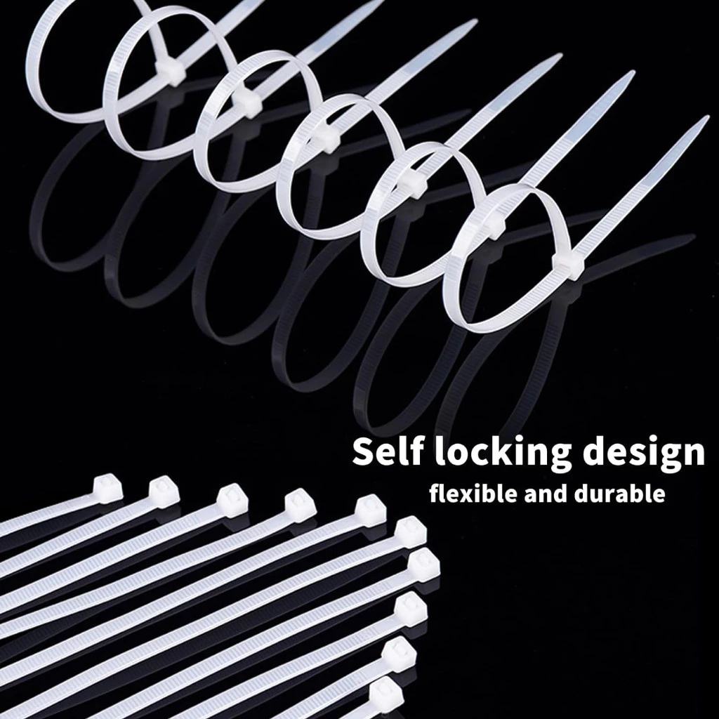 Cable Tie with Strong Self-Locking Design for Secure Bundling | Shopee ...
