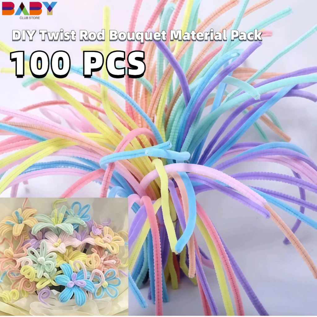 DIY Twisty Stick Flower Bouquet with 100 Hair Roots Perfect for Holiday ...