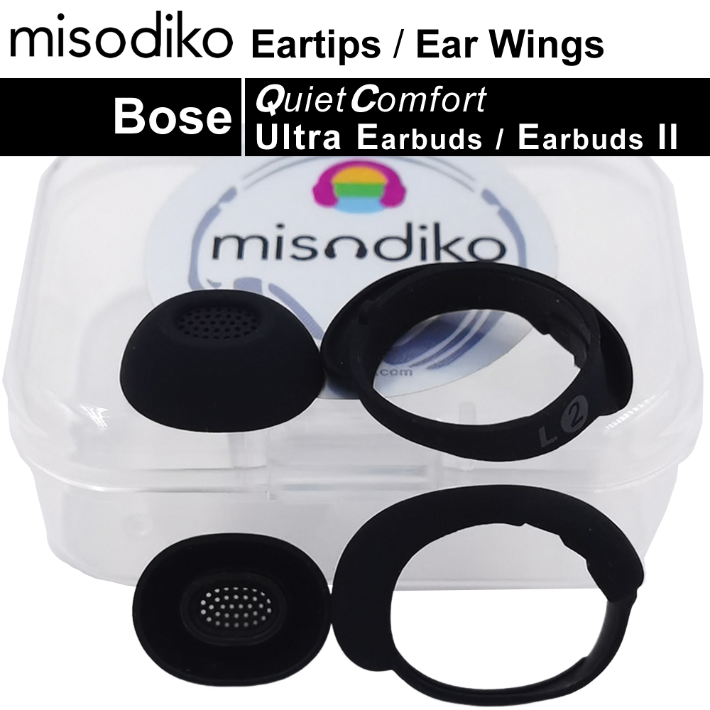 misodiko Silicone Eartips Ear Wings Replacement for Bose QuietComfort ...