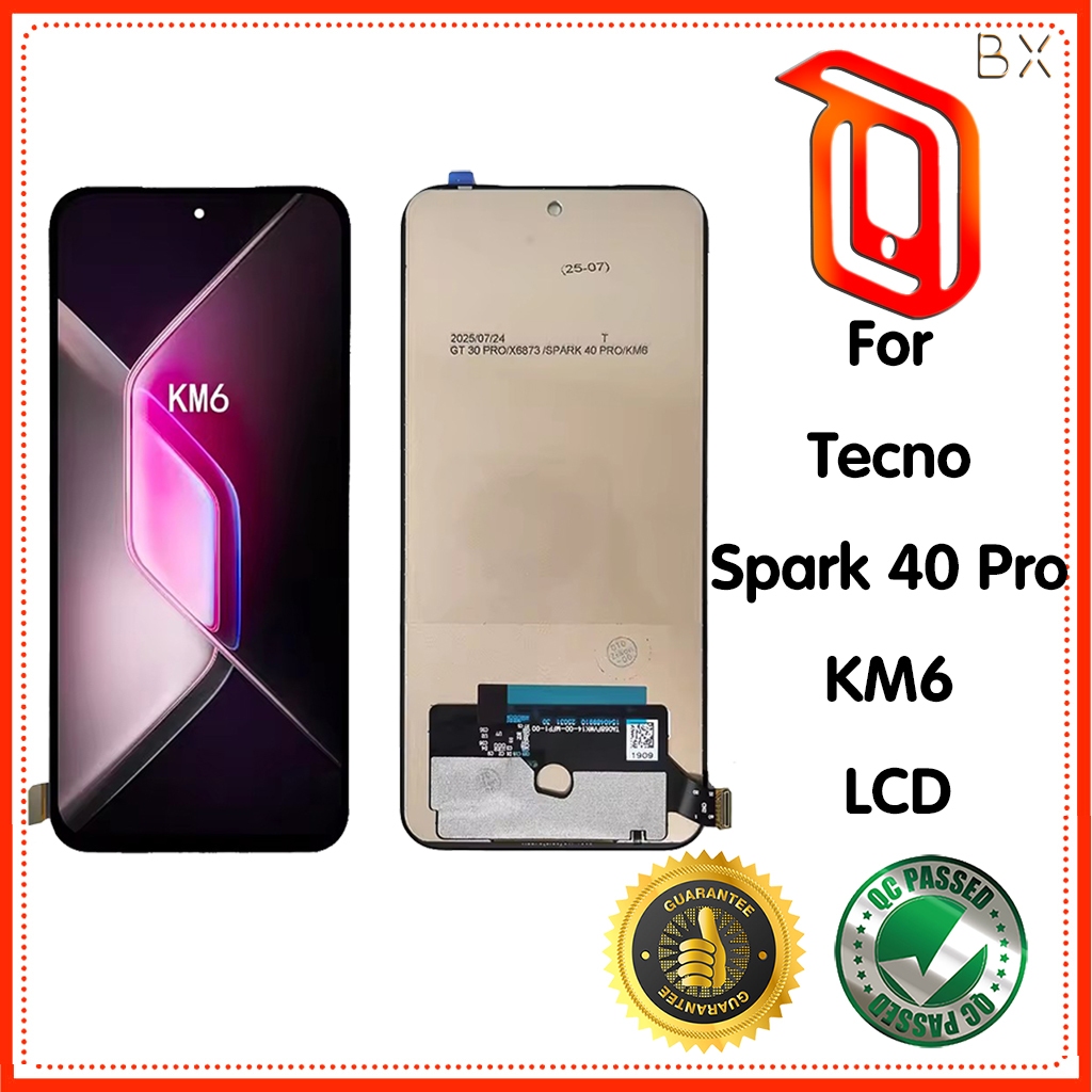 TFT For Tecno Spark 40 Pro KM6 LCD Display Screen Touch Panel Digitizer ...