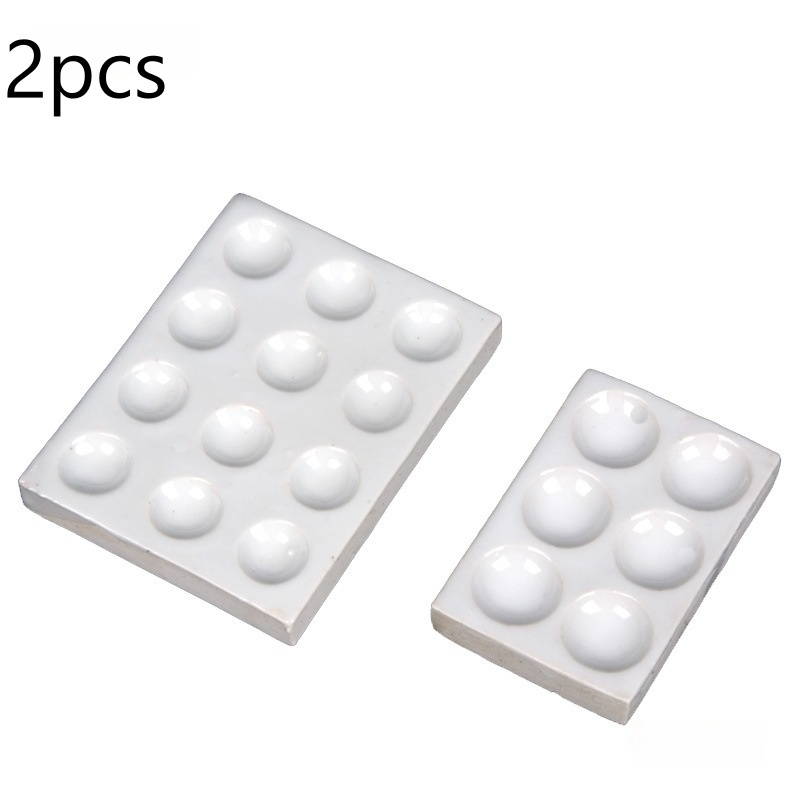 Professional 2pcs Ceramic Well Plate Set, Durable 6-Hole and 12-Hole ...
