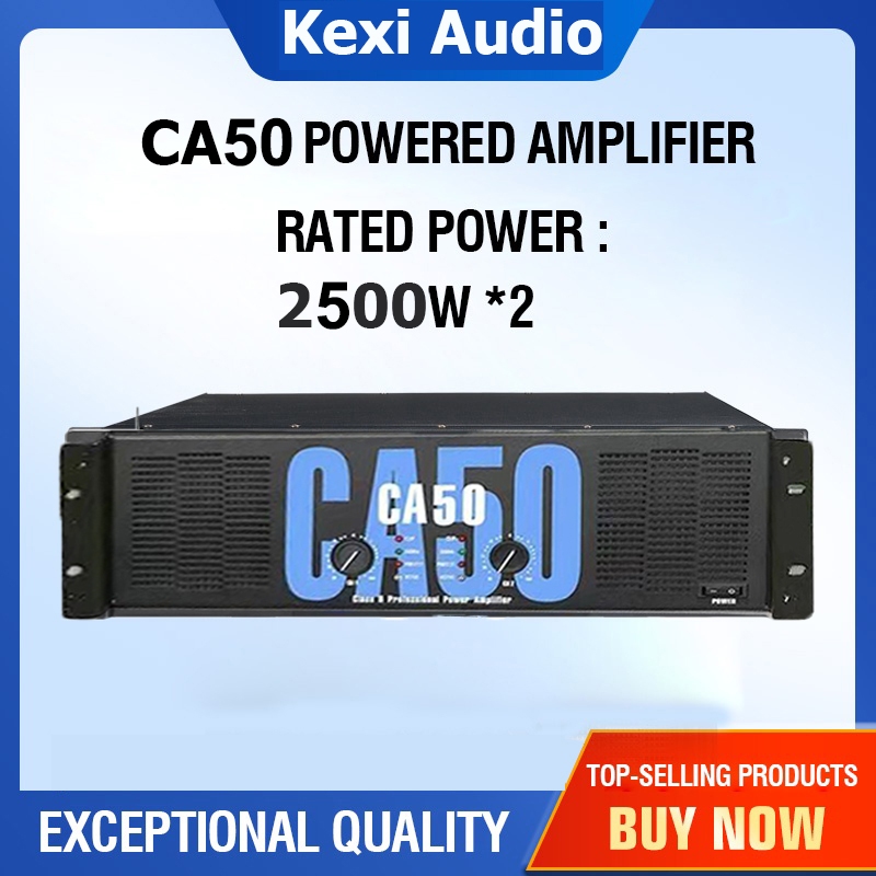 CA50 Professional amplifier, two channels, 2500W high-power 2500 8ohms ...