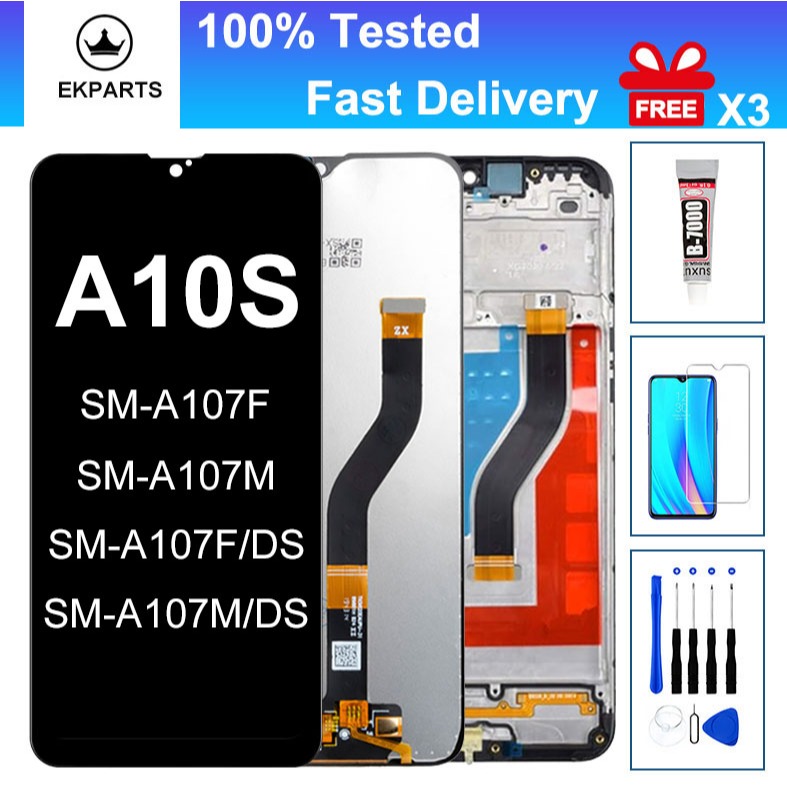 100% Tested LCD For Samsung Galaxy A10s A107 A107F A107M/DS Display ...