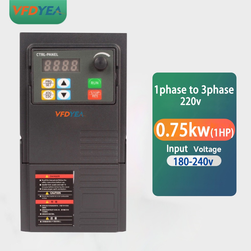 VSD VFD Frequency Inverter 220v single phase to three phase Input AC ...