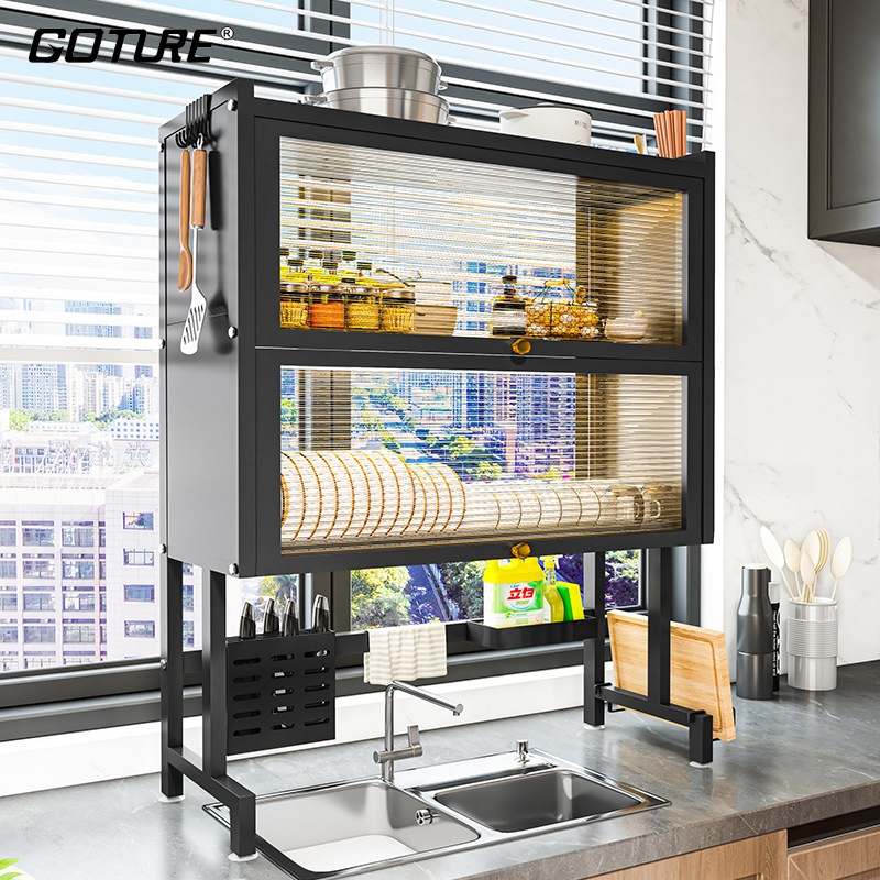 GOTURE Kitchen dishwasher storage rack, door dishwasher counter, dust ...