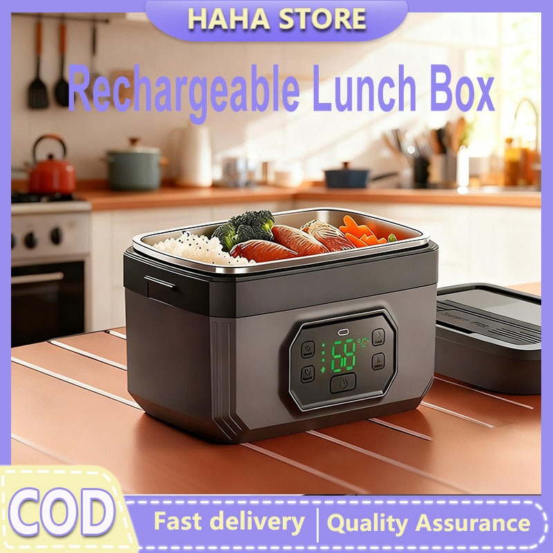 21000mAh Rechargeable Insulated Lunch Box 304 Stainless Steel Wireless ...