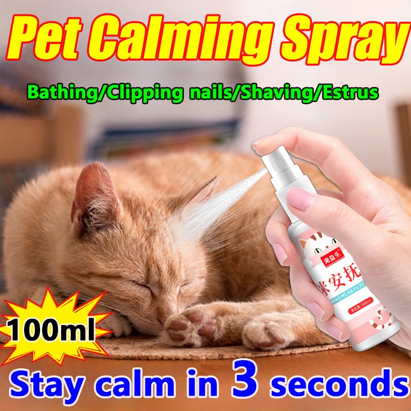 Pet Calming Spray 100Ml Pet Essentials Irritated Stress Anti-Estrus ...