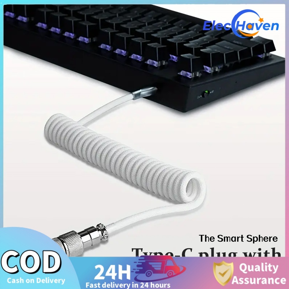 Coiled Cable for Mechanical Keyboard Custom Coiled Cable with ...