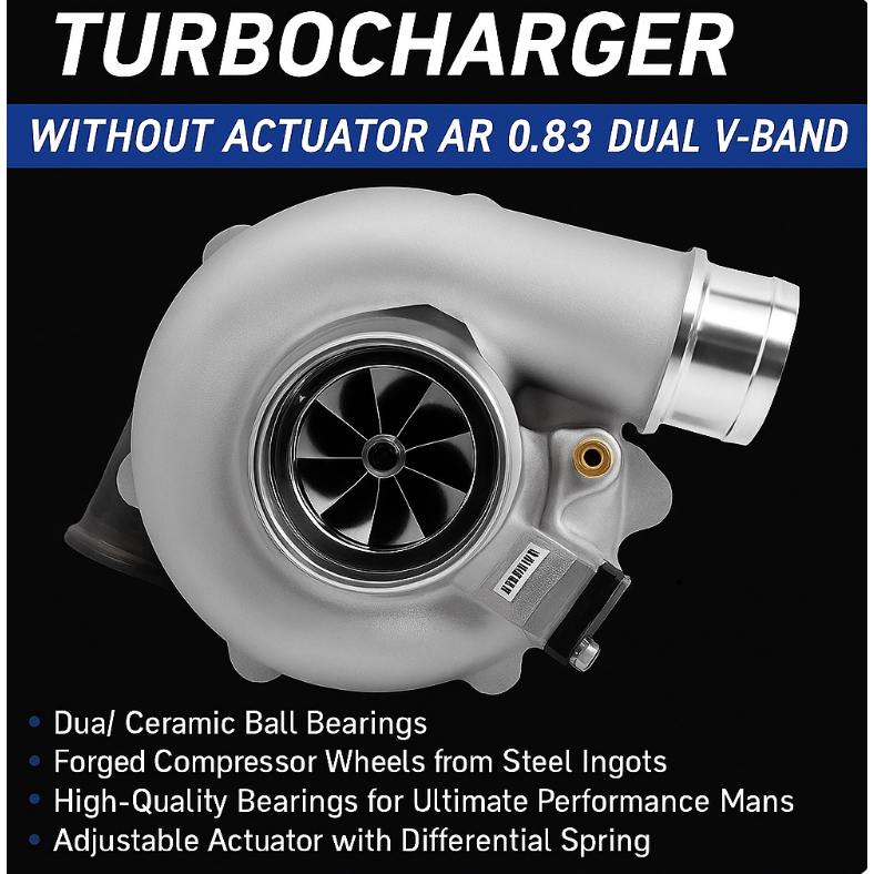 G30-660 Dual Ball Bearing Turbocharger A/R 0.83 V-Band GT30 Turbo ...