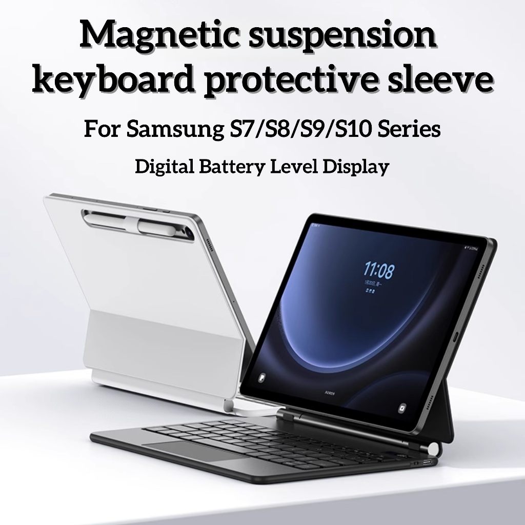 【Ready Stock】 Wireless Magnetic Keyboard Bluetooth Backlight Digital ...