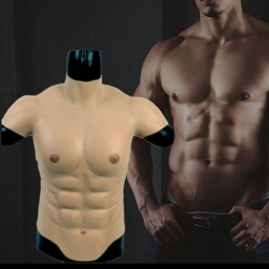 Muscle suit, fake abs, cosplay, simulated pectoral muscles, silicone ...