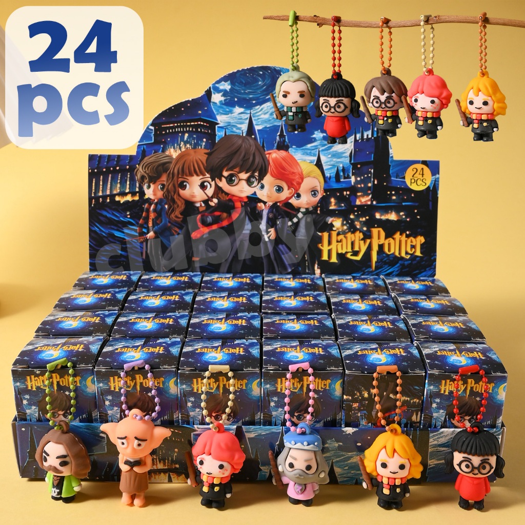 24 Harry Potter Keychain Blind Box mini Malfoy Luna Lovegood cute ...