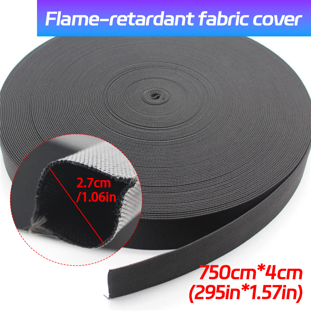7.5M Heat-resistant Flame Retardant Tape Nylon Protective Sleeve Sheath ...