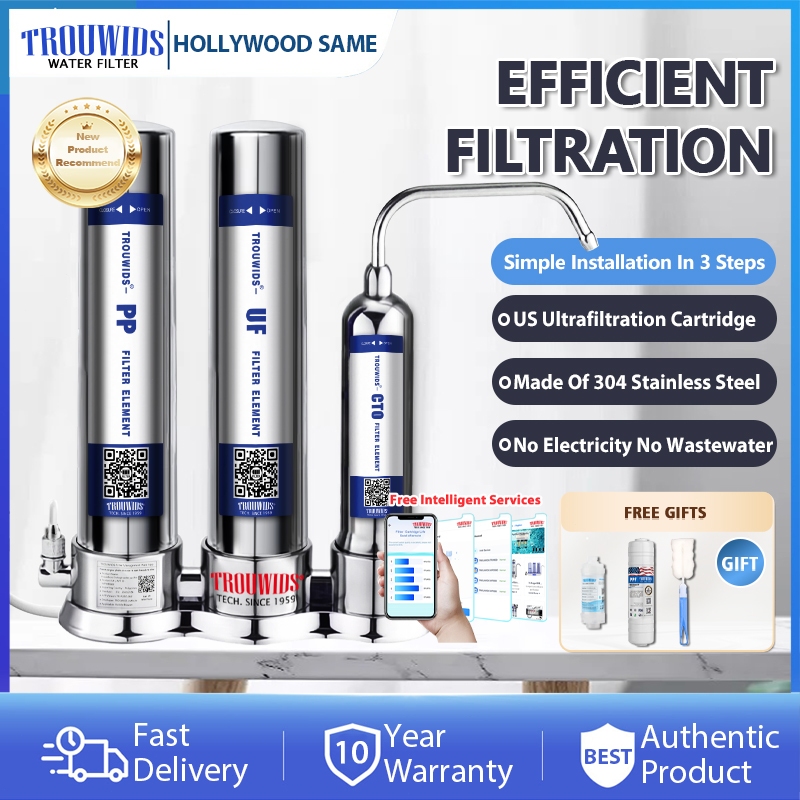 TROUWIDS Alkaline Water Purifier For Drinking Directly Water Filter ...