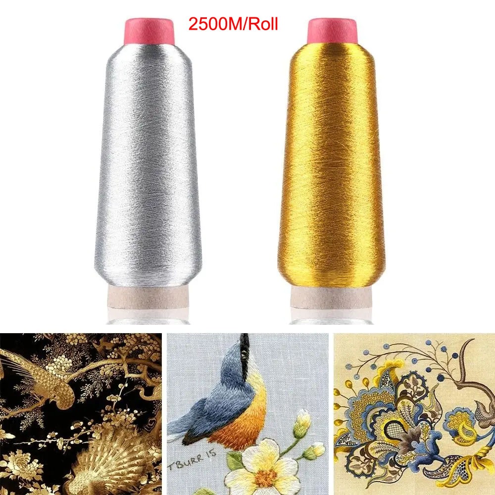 Metallic Machine Embroidery Thread Kit 3200M Each Spool for ...