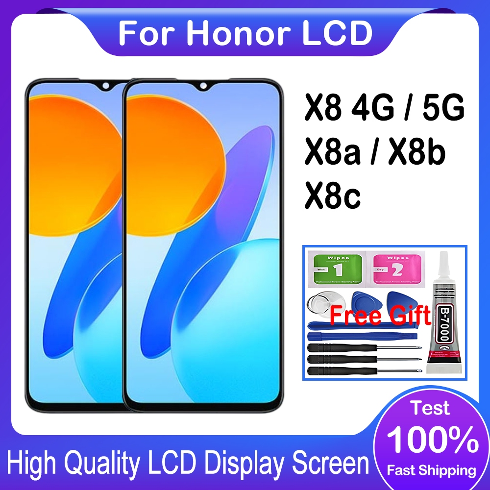 For Honor X8 4G X8 5G X8a X8b X8c LCD Display Touch Screen With Frame ...