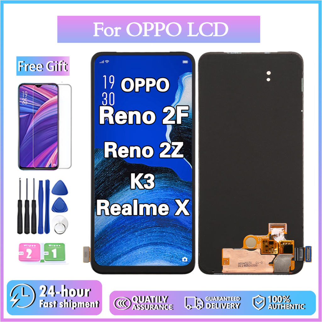 For OPPO Reno 2F / Reno 2Z / K3 / Realme X LCD Display Touch Screen ...
