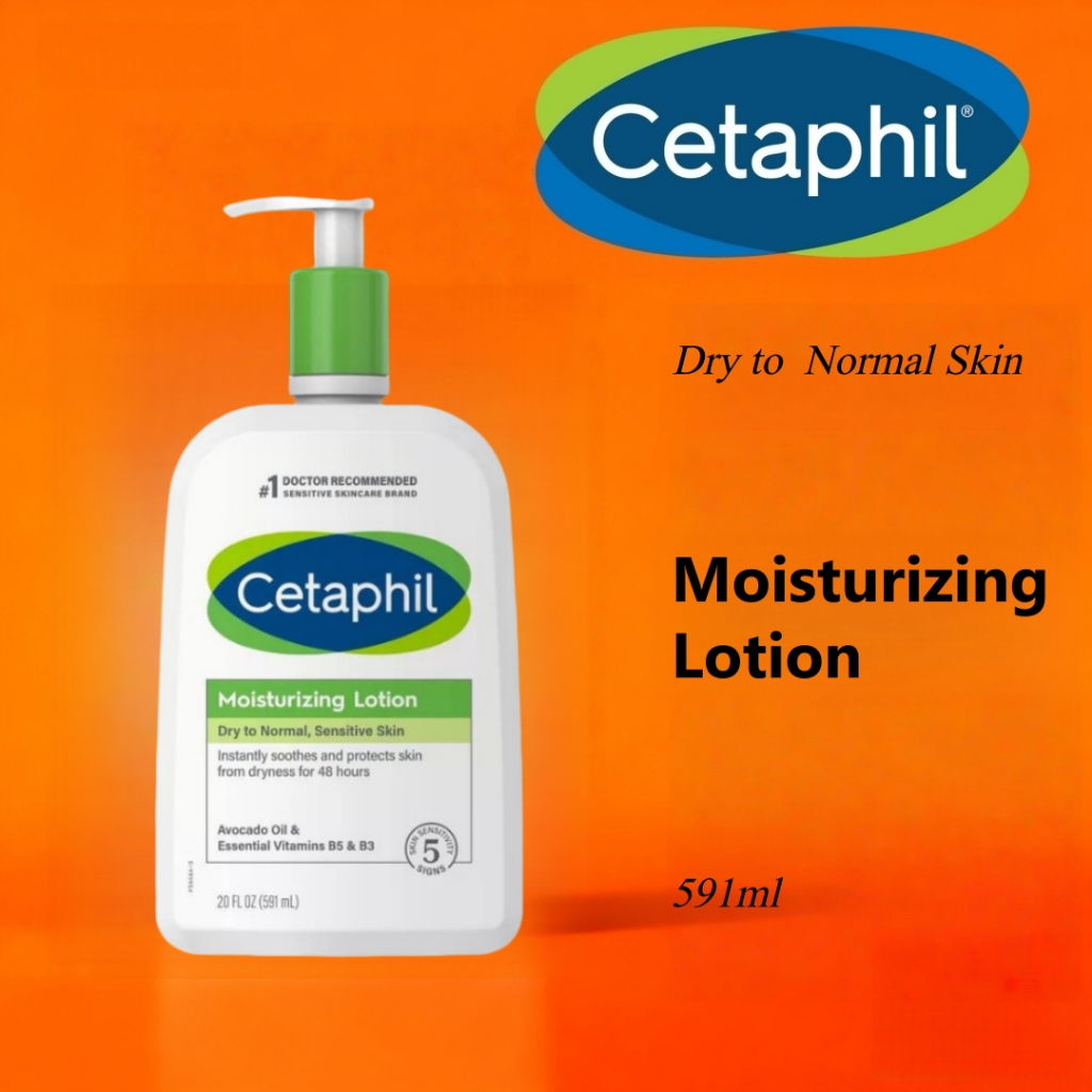 Cetaphil Moisturizing Lotion 591mL Moisturizer Dry to Normal, Sensitive ...