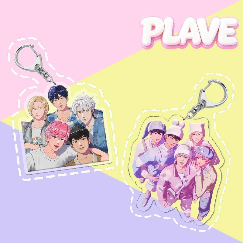PLAVE acrylic keychain KPOP Bag decorations Pendant Keyring | Shopee ...