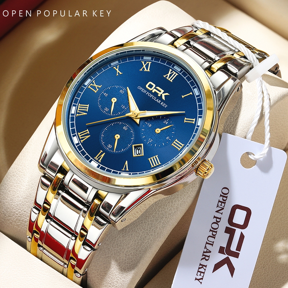 OPK Watch For Men Waterproof Original Quartz Stainless Luminous ...