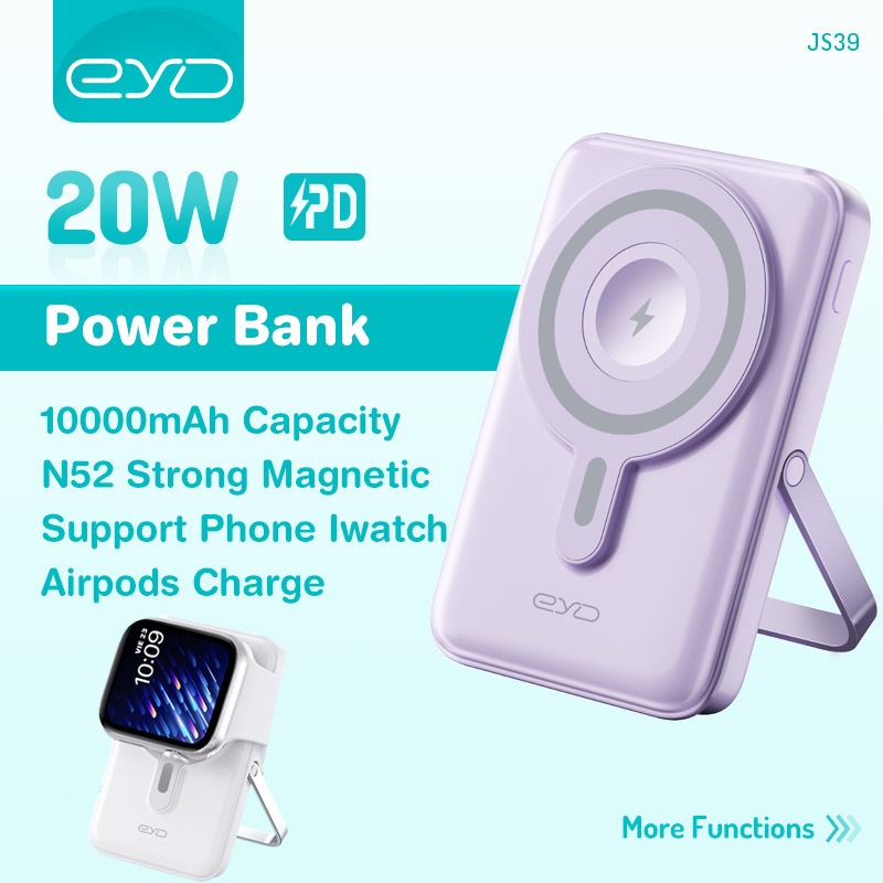 EYD JS39 Magnetic Wireless Powerbank 10000mAh 20W Fast Charging N52 ...