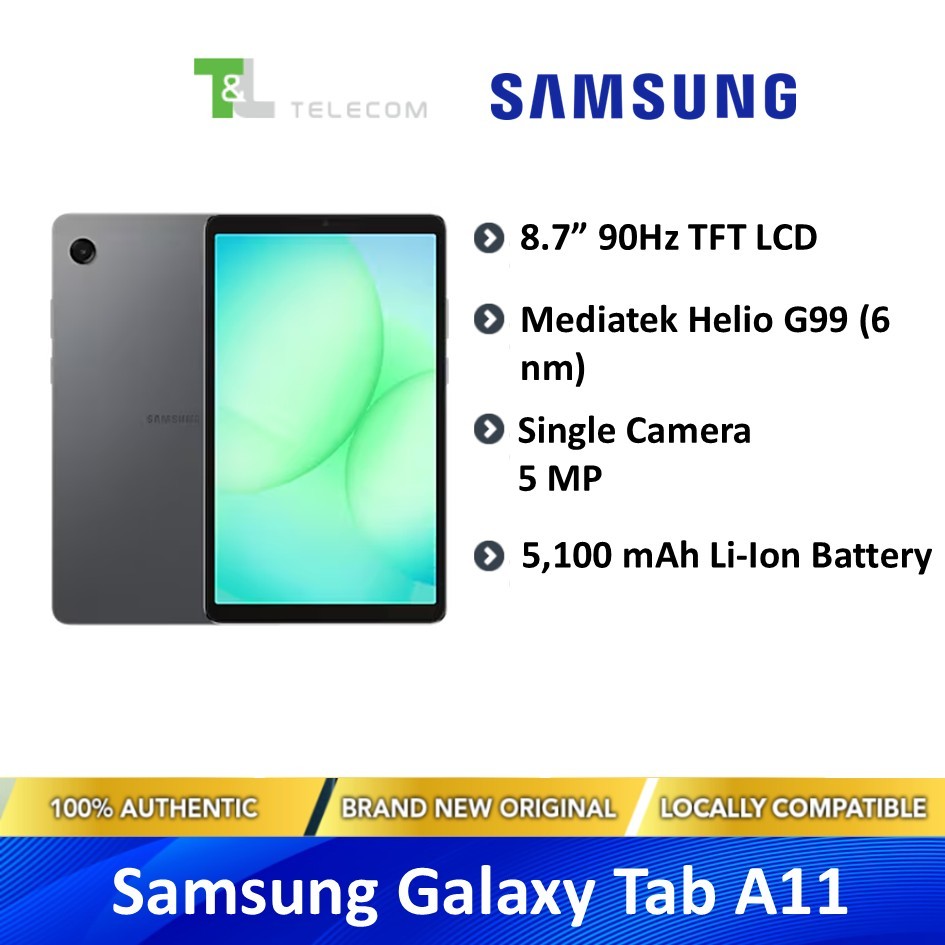 Samsung Galaxy Tab A11 X133 X135 Wifi and Nano-SIM (LTE) 8GB+64GB 8GB ...