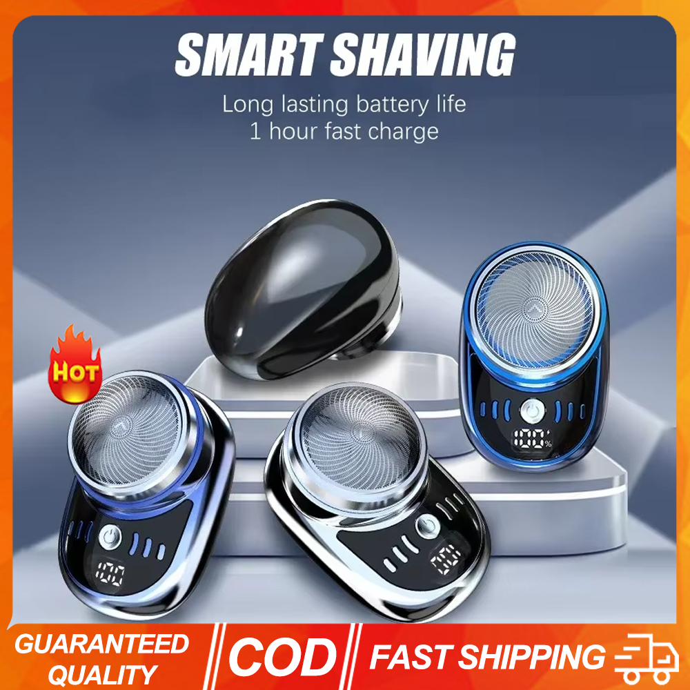 (COD) Mini Smart Shaving Electric For Men Shaver Vehicle Mounted Smart ...