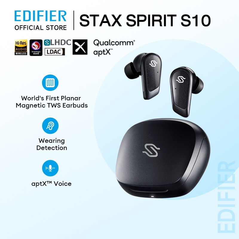 EDIFIER STAX SPIRIT S10 Planar Magnetic Earbuds Active Noise ...