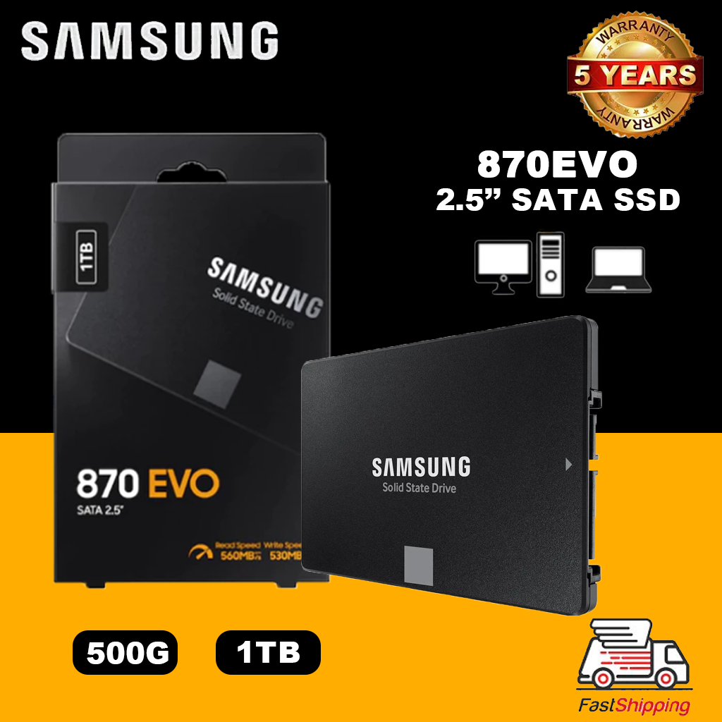 Samsung SSD 870EVO Internal SSD Hard Drive (500GB/1TB) SATA3 2.5 ...