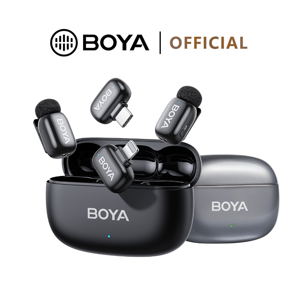 BOYA mini 2 Wireless Microphone Lapel AI Noise Cancellation Super mini ...