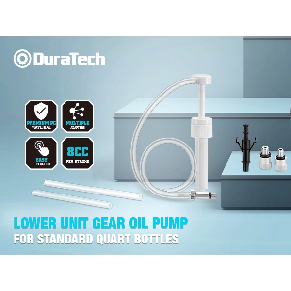 DURATECH Fluid Lubricant Pump For Standard Quart Bottles Lower Unit ...
