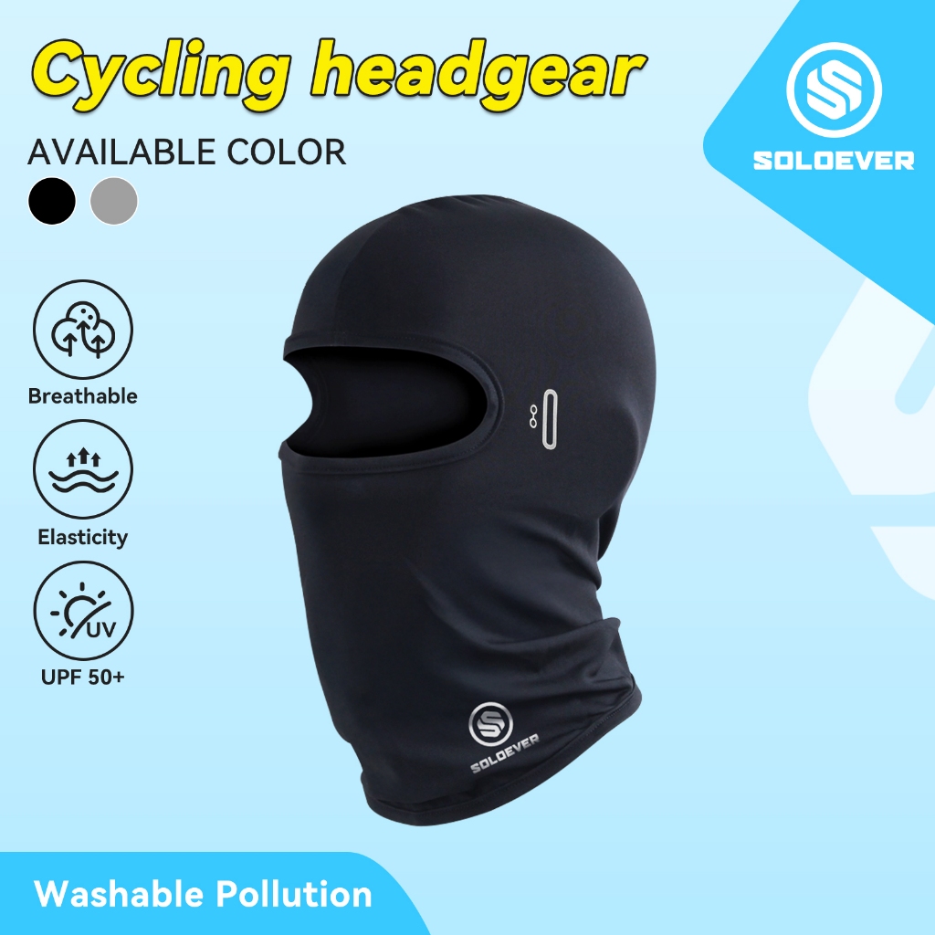 SOLOEVER Cycling Face Mask Balaclava with Arm Sleeves UPF50+ UV ...