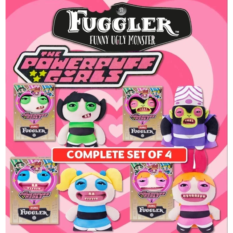 Fuggler x Powerpuff Girls Full Set ( Blossom, Bubbles, Buttercup, Mojo ...