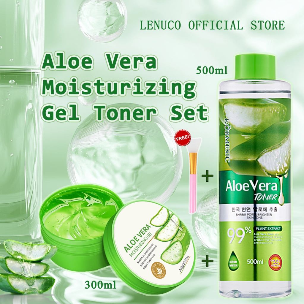 Aloe Vera (Refreah & Moisture Toner 500ml + Aloe Vera Soothing Gel ...